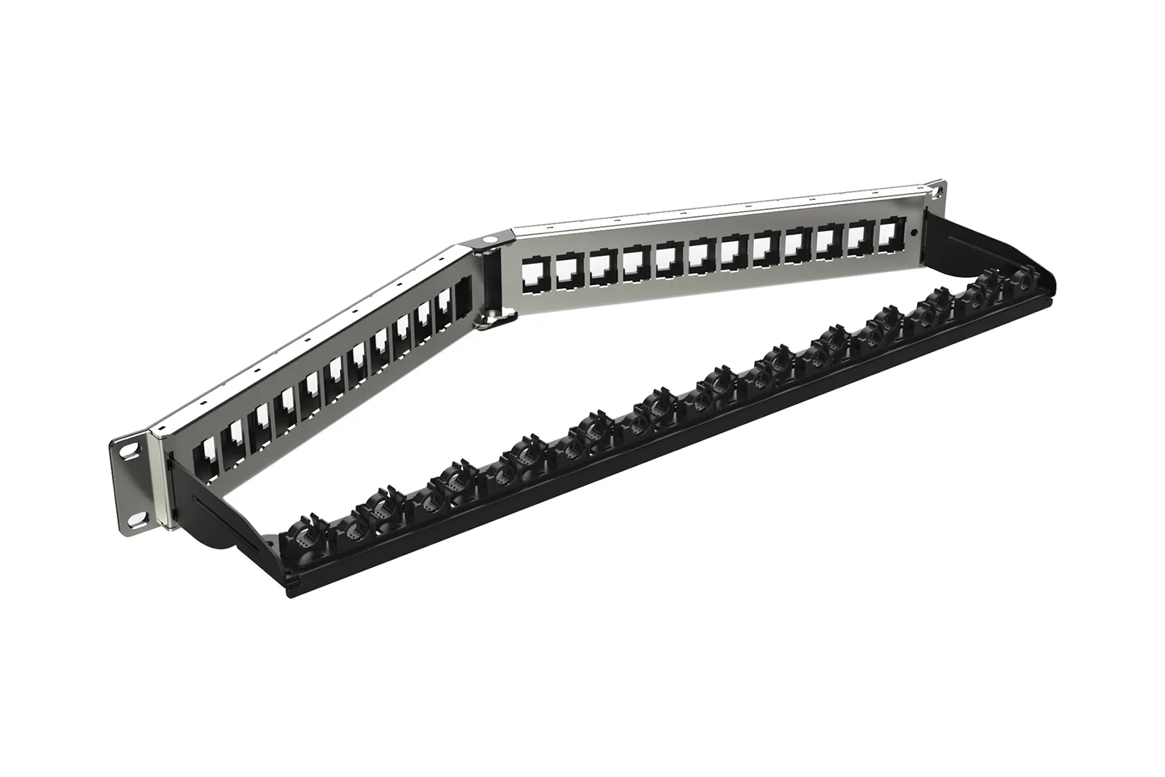 Painel Angular Vazio – 24 Portas – 1U – barpa